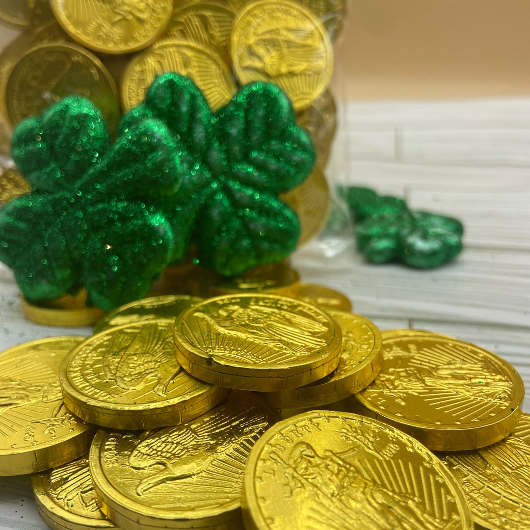 Gold Foil Wrapped Chocolate Coins – Buy Online – Gowell's Homemade Candy